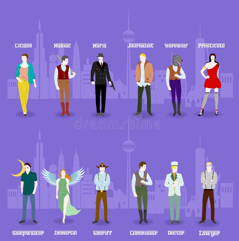 The mafia set stock vector. Illustration of sheriff - 100219020