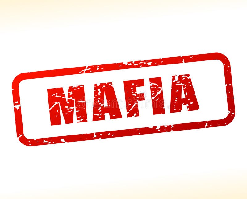 Mafia With Text stock vector. Illustration of design - 58891394