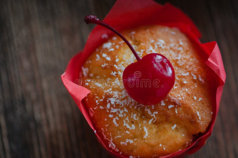 Mafina with Cherries in a Red Wrapper. Stock Photo - Image of cooking ...