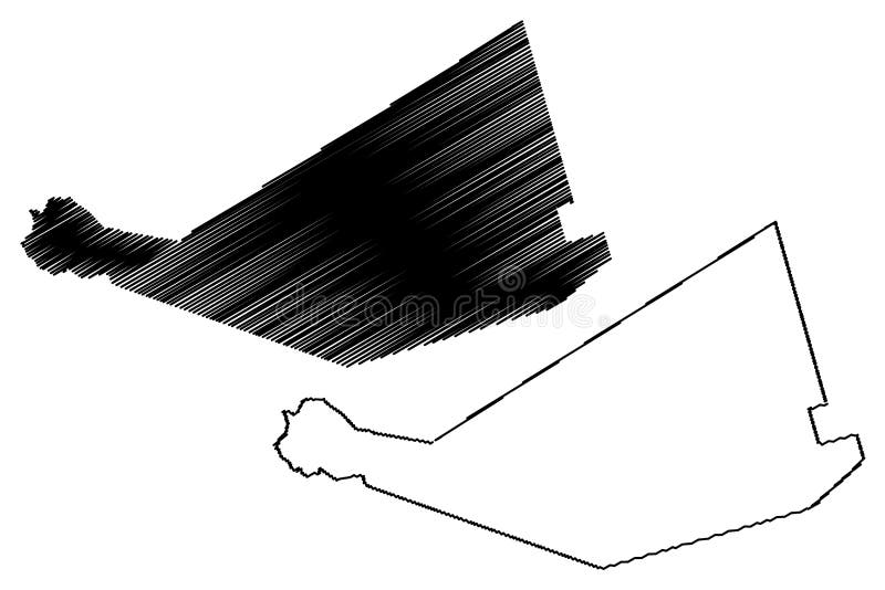 Mafraq Governorate Hashemite Kingdom of Jordan Map Vector Illustration ...