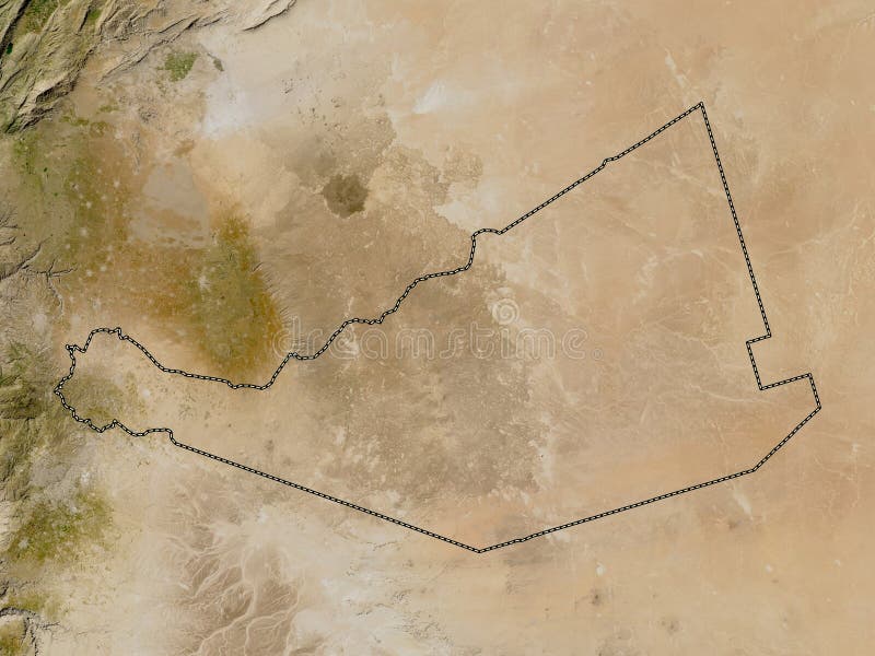 Mafraq, Jordan. Low-res Satellite. No Legend Stock Illustration ...