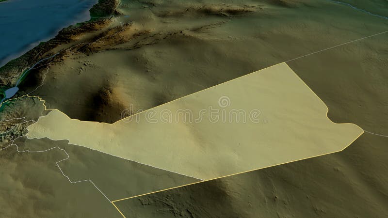 Mafraq, Jordan - Highlighted. Physical Stock Illustration ...