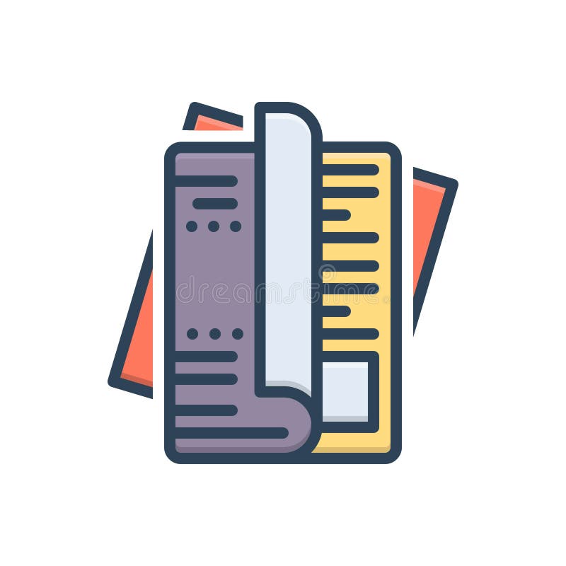 Color Illustration Icon for Mag, Magazine and Journal Stock Vector ...