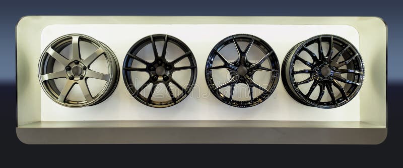 Wheel Display, on the Background of Blue Sky. Stock Image - Image of ...