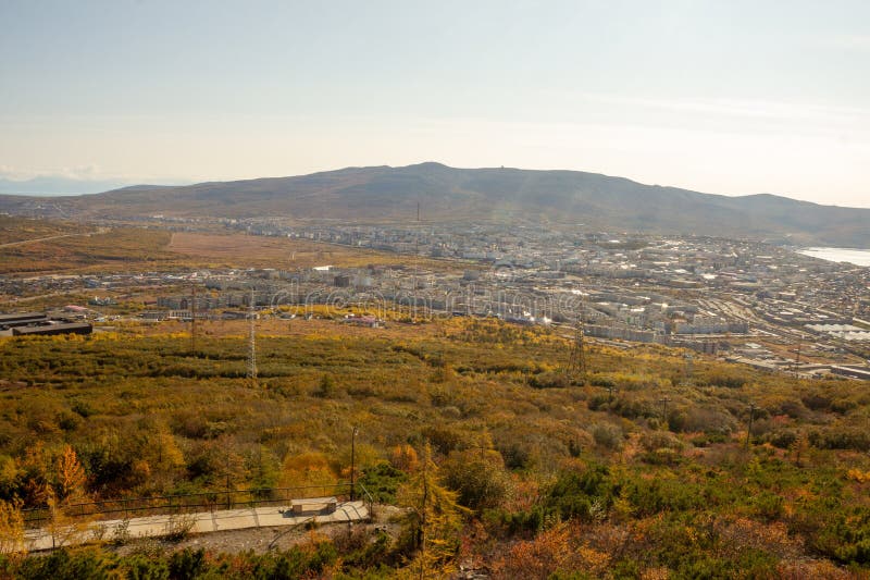 The Magadan City View in the Autumn Stock Photo - Image of kolyma ...