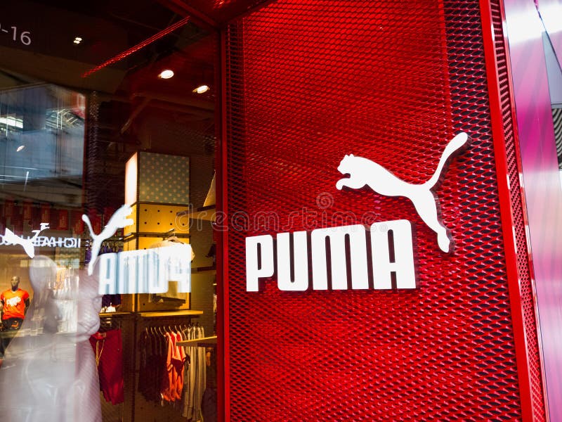 Logo de PUMA image stock éditorial. Image du éclairage - 97844644