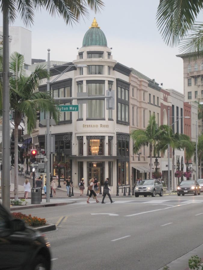 Magasins chez Rodeo Drive photo stock éditorial. Image du beverly ...