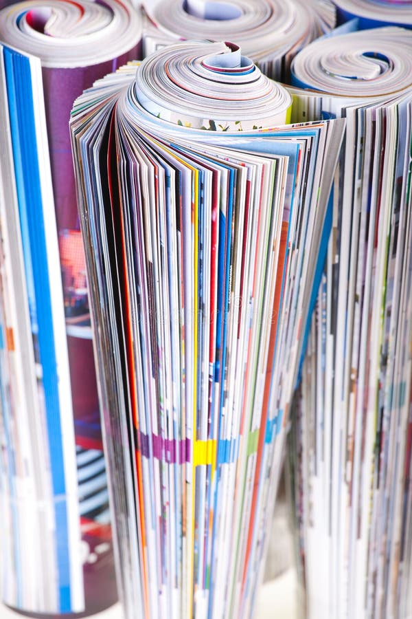 Magazine stock photo. Image of magazine, stack, open - 11290314
