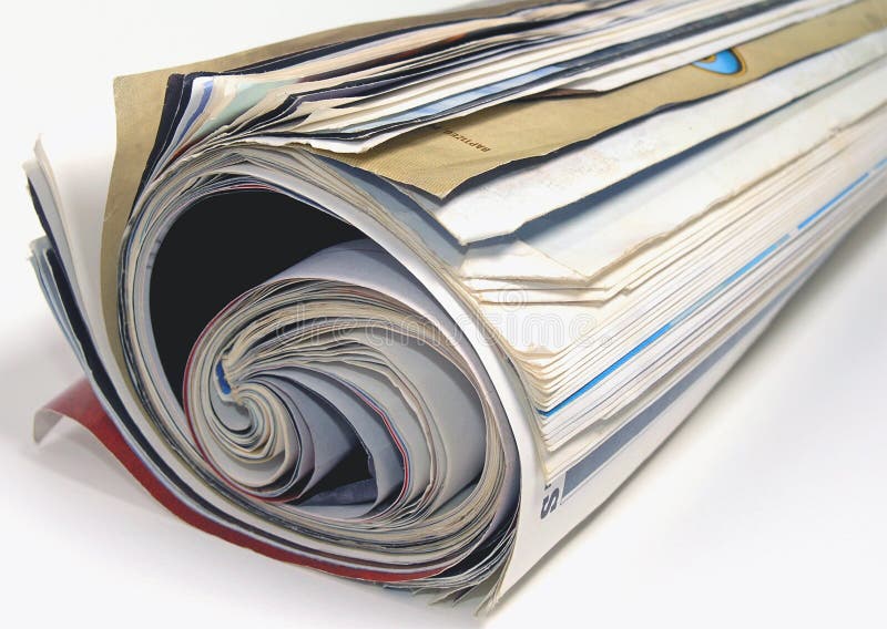 Magazine stock image. Image of rolled, curled, publication - 2285209