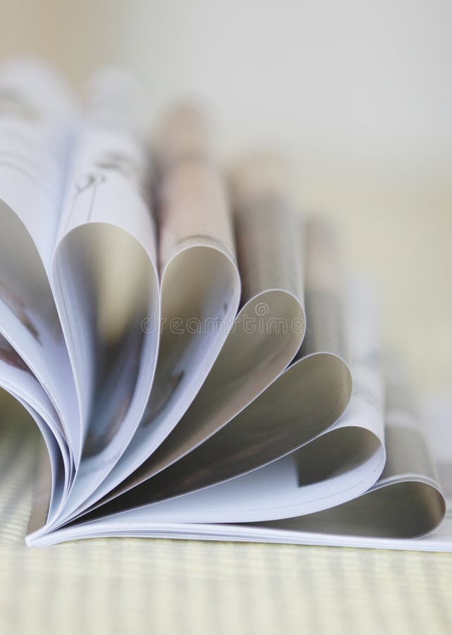 Magazine stock image. Image of open, paper, objects, isolated - 6983509