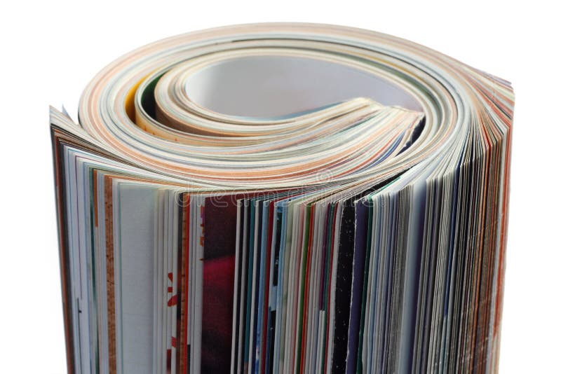 Selecting a magazine stock image. Image of edges, monthly - 12512027