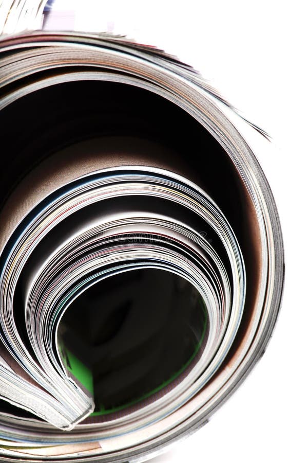 Folded magazine stock photo. Image of isolated, education - 11709300