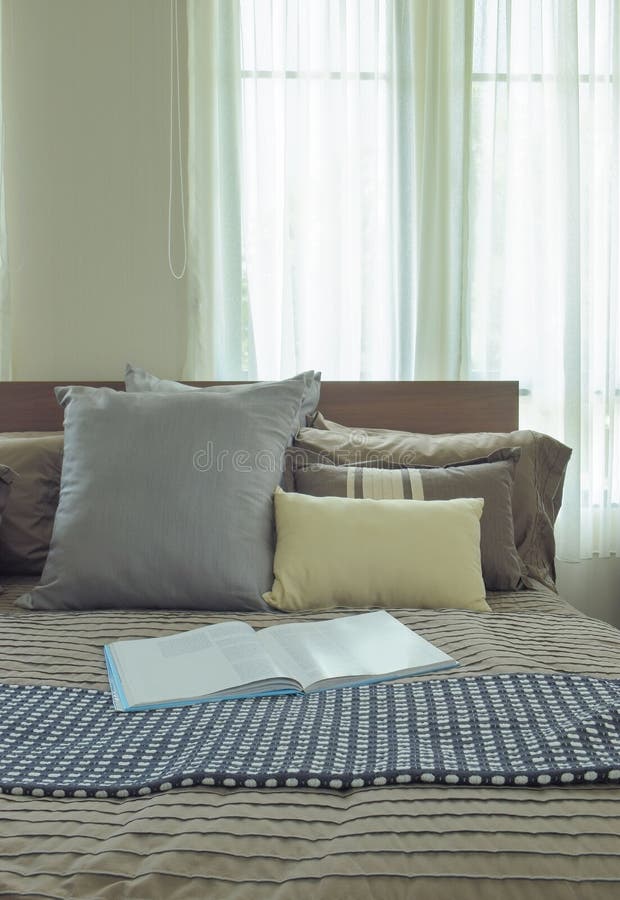 Magazine on Bed in Japanese Style Bedroom Stock Photo - Image of ...