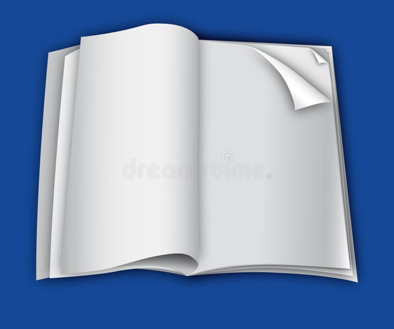 Magazine Blank Page Template for Design Layout. Stock Vector ...