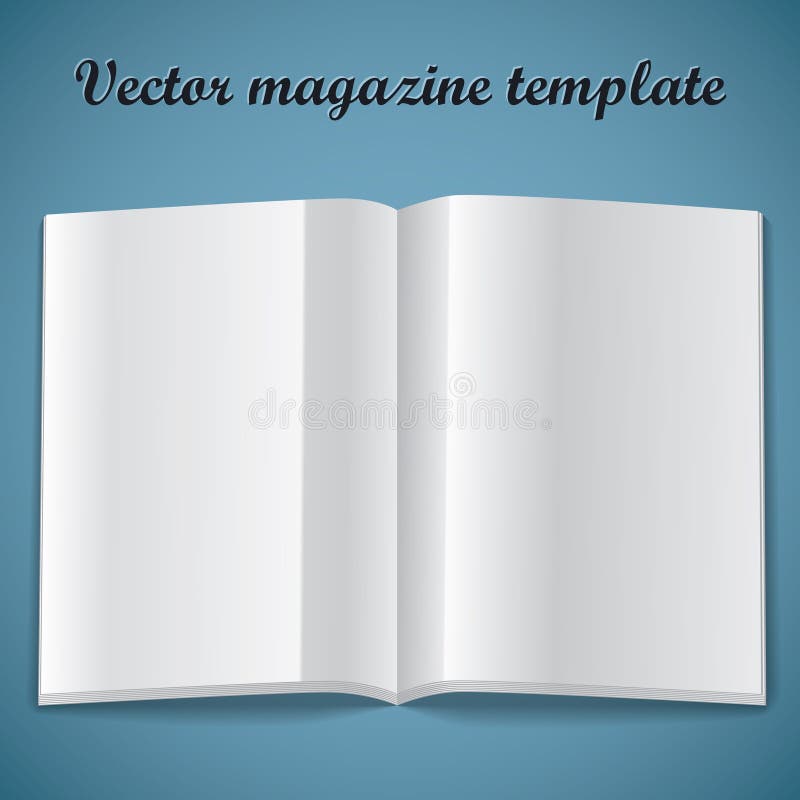 Magazine Blank Page Template. Vector Illustration. Stock Vector ...