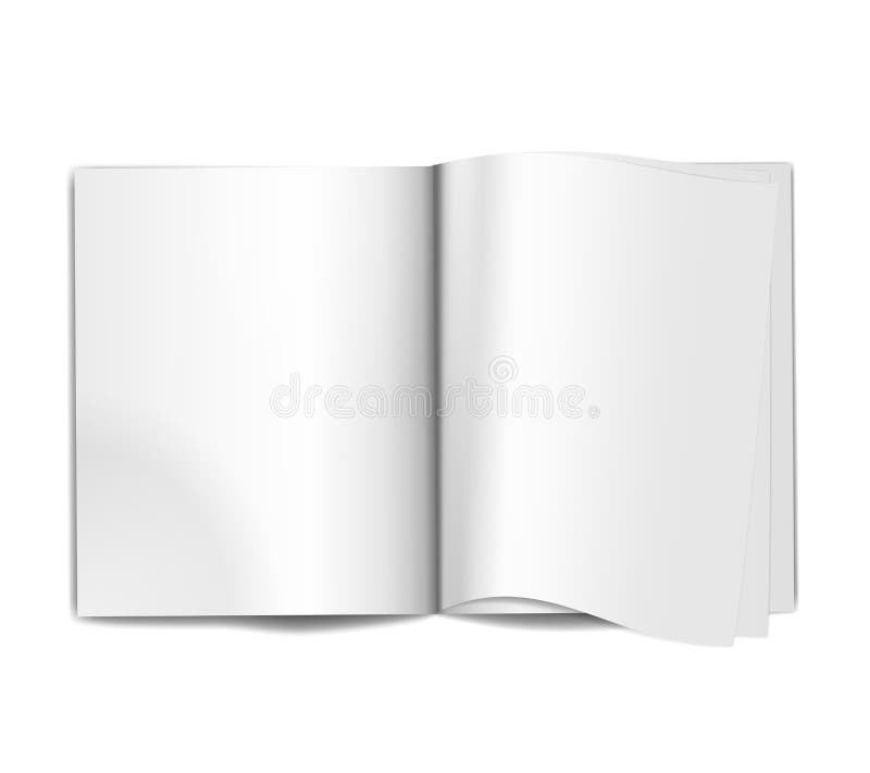 Magazine Blank Pages Design Vector Illustration Stock Vector ...