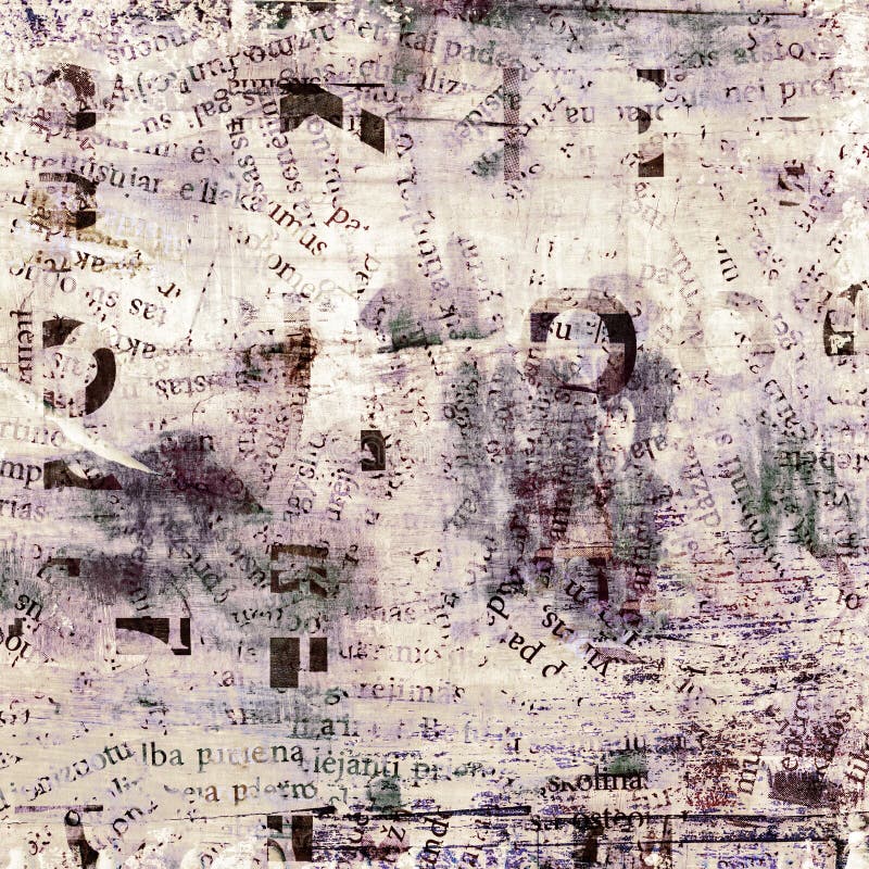 Magazine Collage Grunge Background Stock Illustration - Illustration of ...