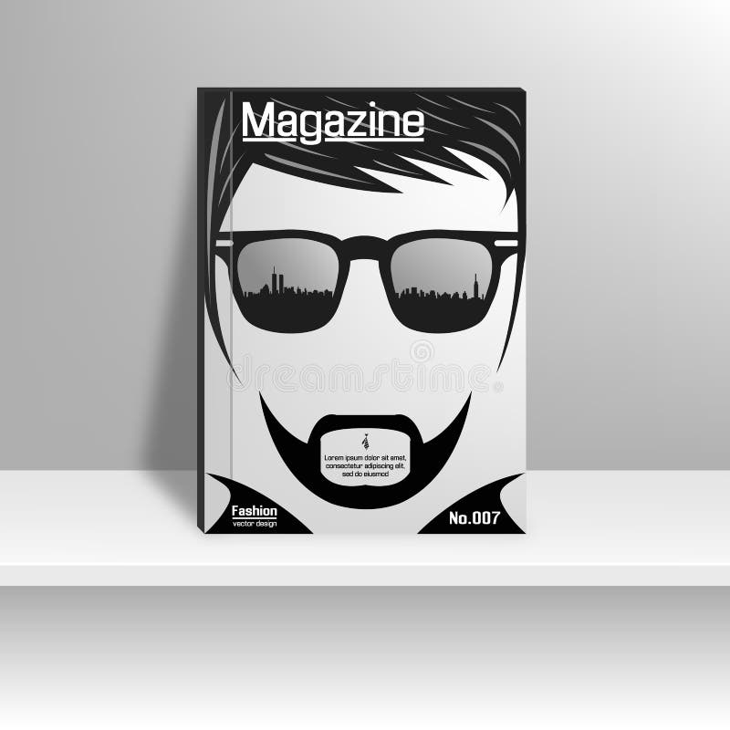 Magazine Cover with Fashion Stock Vector - Illustration of model ...