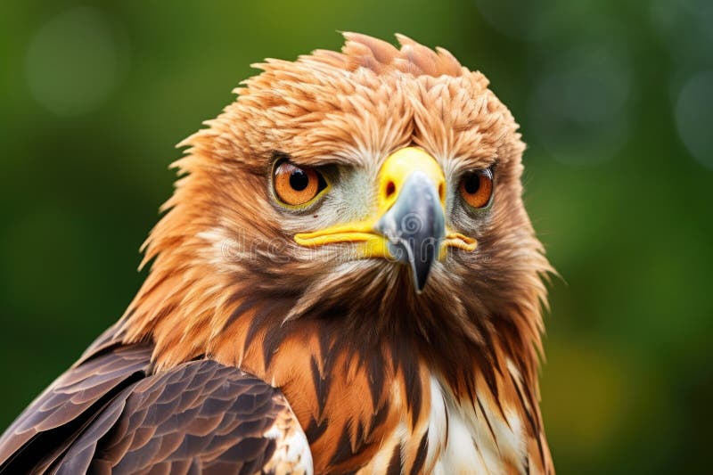 A Magazine Cover Featuring a Beautifully Illustrated Hawk Stock Photo ...