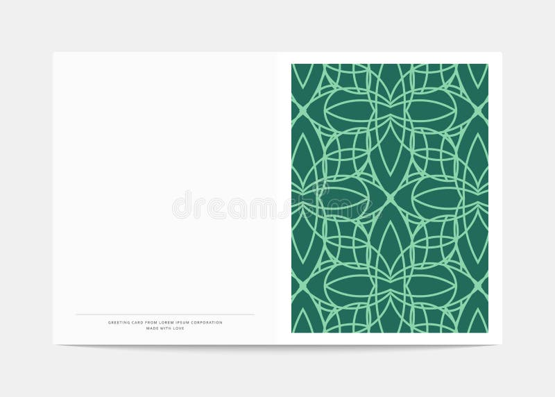 Magazine Cover with Geometric Patterns. Cover Page Template . Stock ...