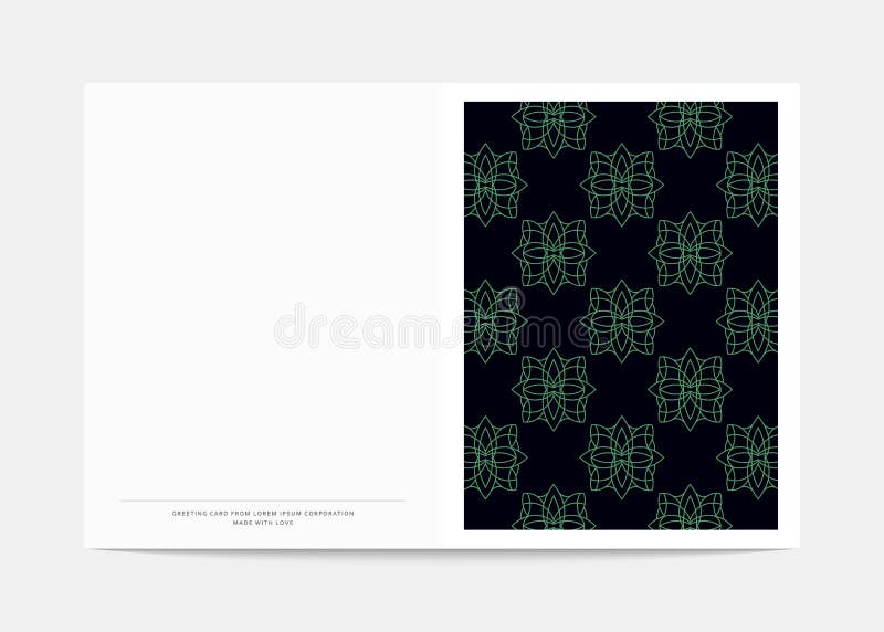 Magazine Cover with Geometric Patterns. Cover Page Template . Stock ...