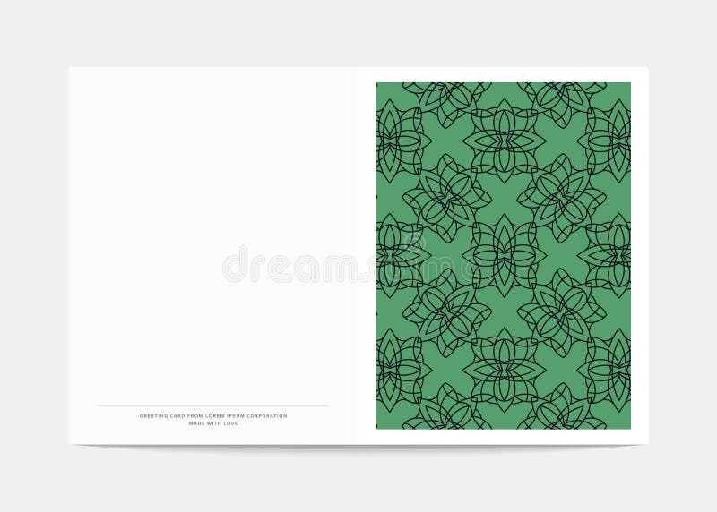 Magazine Cover with Geometric Patterns. Cover Page Template . Stock ...