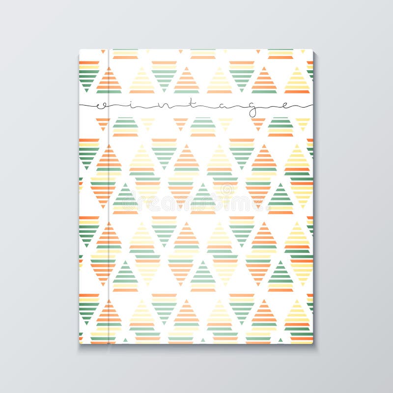 Magazine Cover Geometric Patterns Magazines Page Template Stock ...