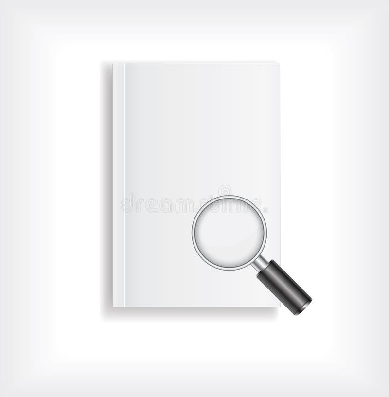 Magazine Cover with Magnifying Glass Stock Vector - Illustration of ...