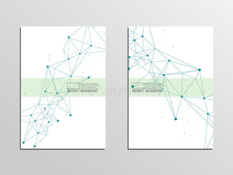 Magazine Cover, Points, Connections, Movement Stock Vector ...