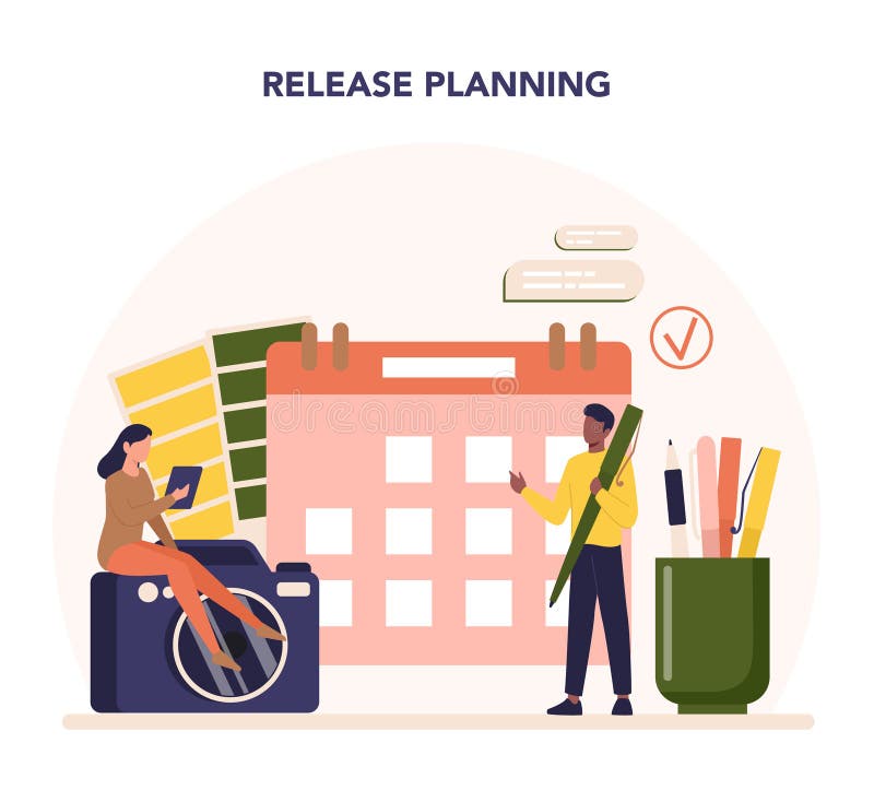 Magazine Editor Concept. Journalist and Designer Working on Magazine ...