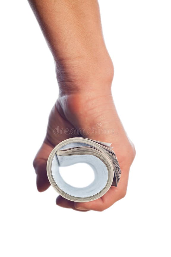 Magazine in hand . stock image. Image of isolated, book - 27695137