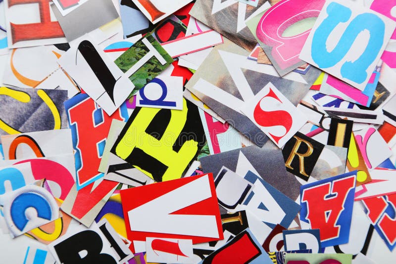 736 Magazine Cutout Letters Stock Photos - Free & Royalty-Free Stock ...