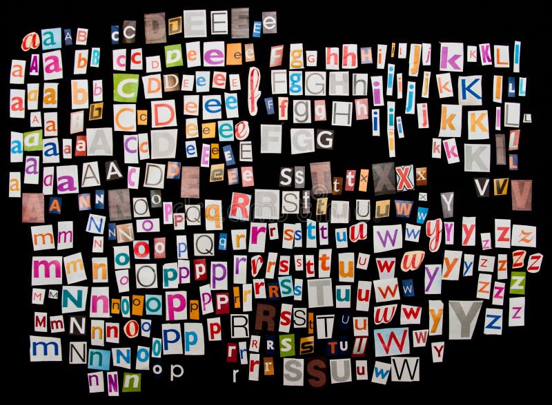 Magazine letters stock image. Image of collage, paper - 2508173