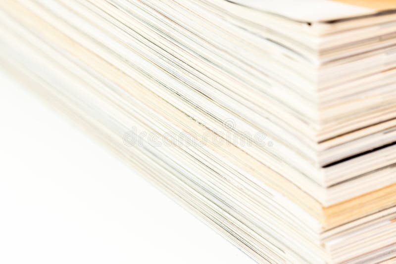 Magazine pages up close stock image. Image of paper, advertisement ...