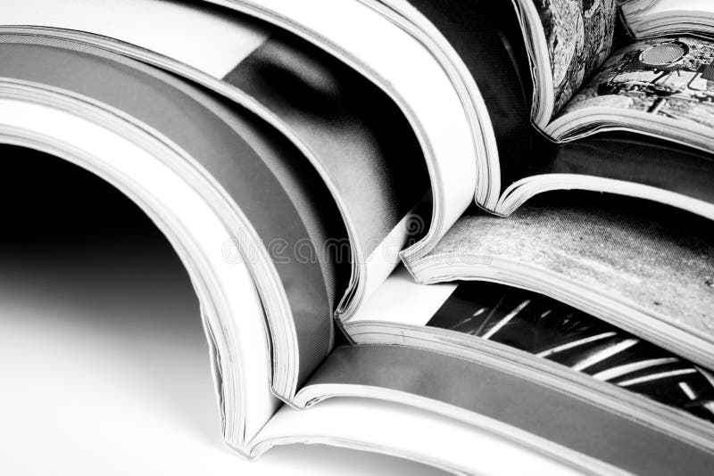 Magazine pages up close stock photo. Image of print, magazines - 35740078