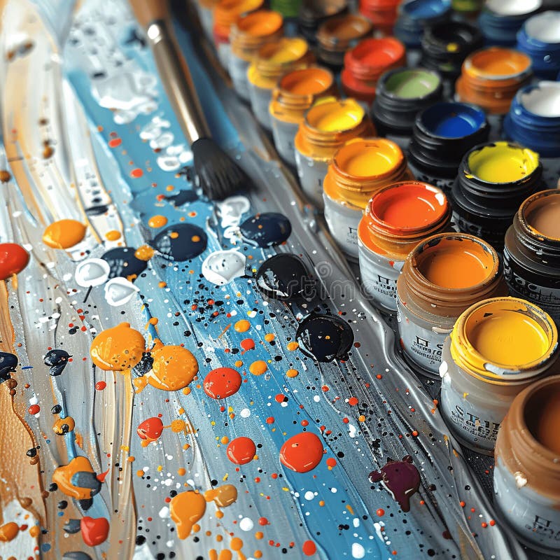 Magazine-quality Background with Artistic Splatter Paint. Stock ...