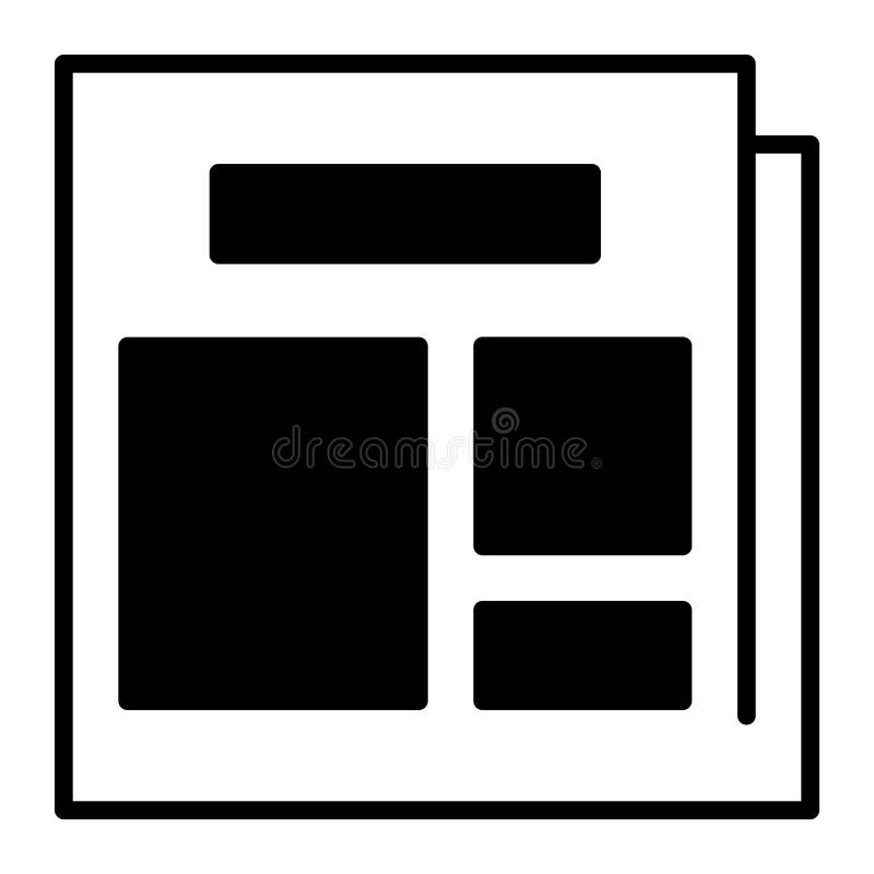 Magazine stock vector. Illustration of page, font, read - 357937574