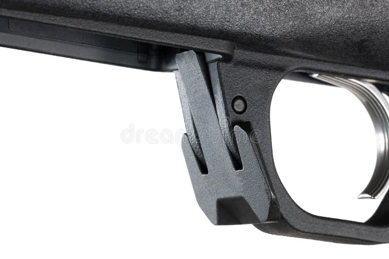 Magazine Release and Trigger on a Rifle Stock Photo - Image of textured ...