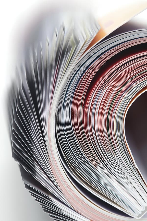 Magazine roll stock photo. Image of closeup, library - 16456194