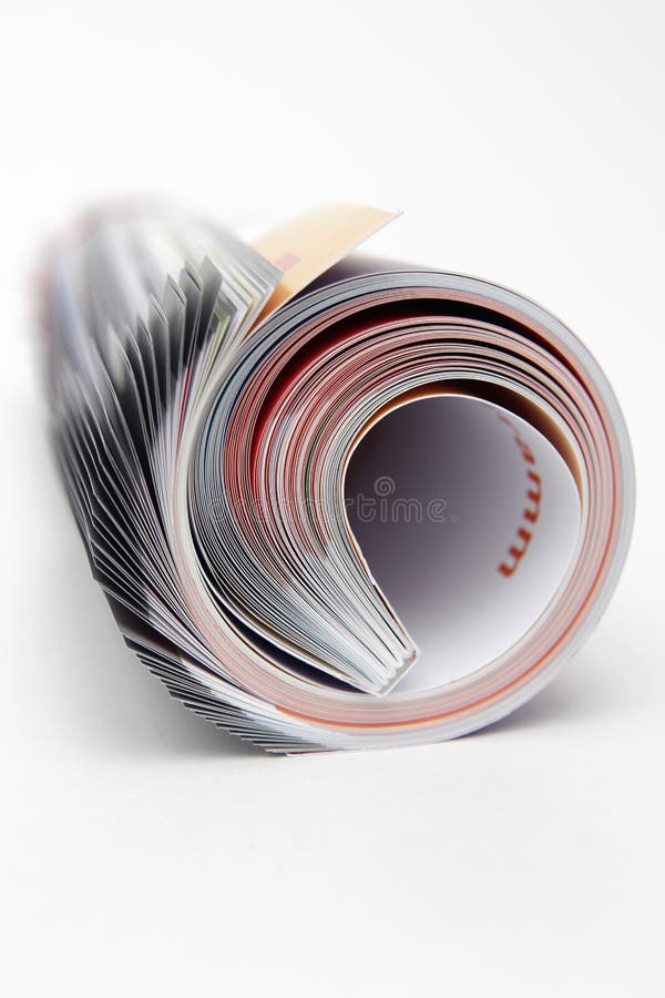Magazine roll stock photo. Image of closeup, library - 16456194