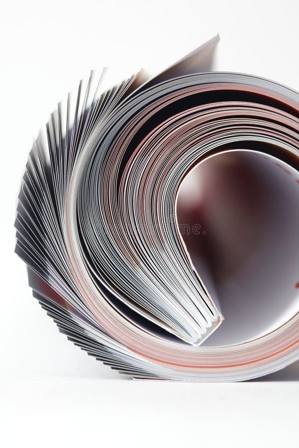 Magazine roll stock photo. Image of closeup, library - 16456194