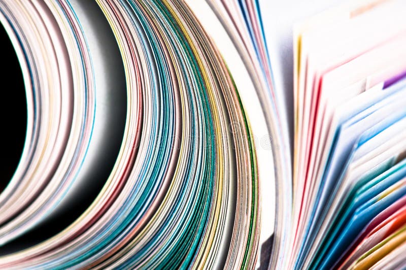 Magazine roll stock photo. Image of closeup, library - 16456194