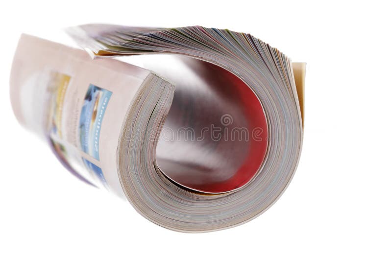 Magazine Roll. Side view stock image. Image of roll, news - 3161595