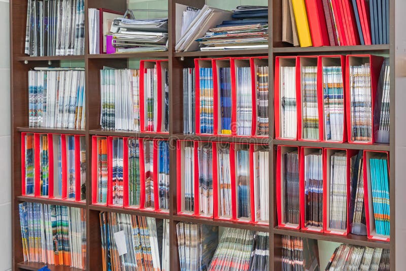 Magazine Shelf stock image. Image of europe, reading - 196865747