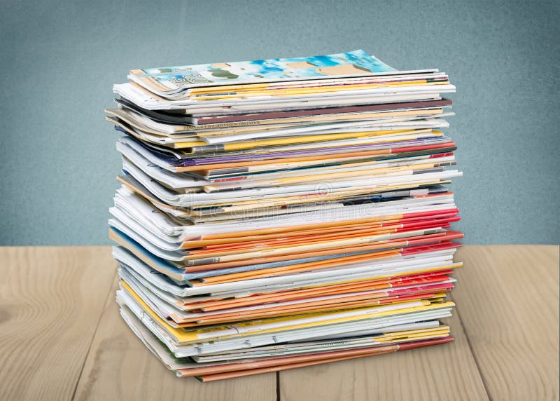 Magazine stock photo. Image of large, pile, stack, informed - 61863378