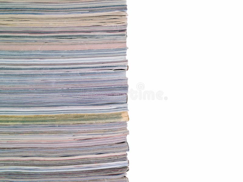 Magazine Stacked Half Frame Stock Photo - Image of informed, headline ...