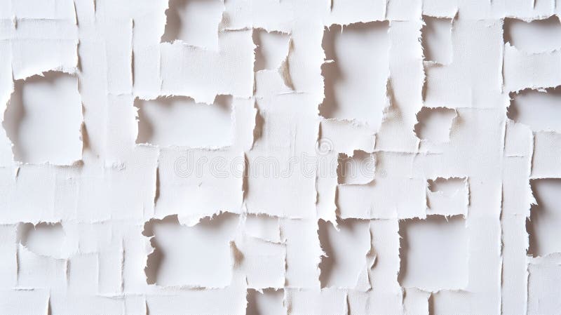 Magazine-style Grid Pattern with Torn Paper Elements and Subtle Shadow ...