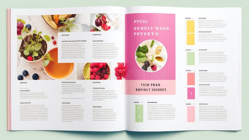 Magazine Table of Contents Templates Stock Illustration - Illustration ...