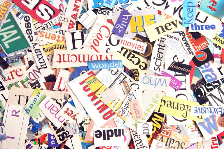 Words Cut Out Magazine Font Stock Photos - Free & Royalty-Free Stock ...