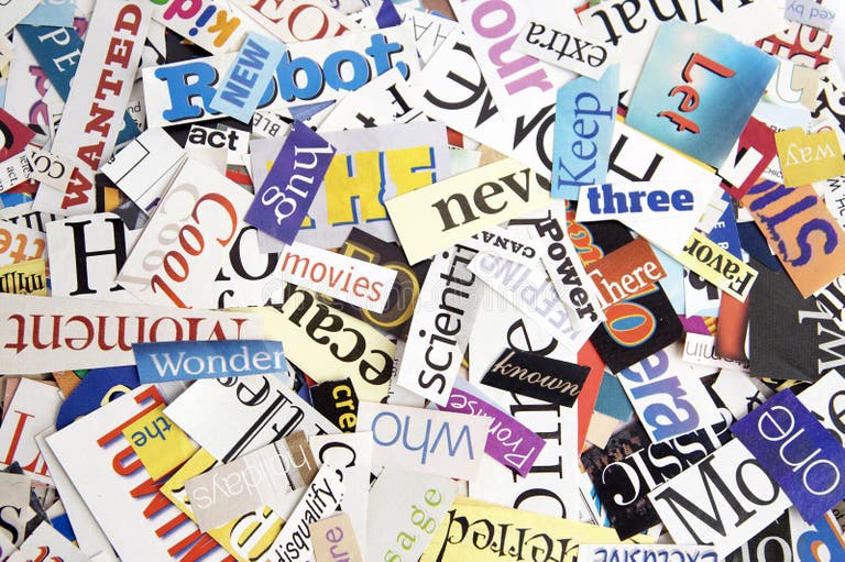 Magazine Word Background stock image. Image of letter - 13459139